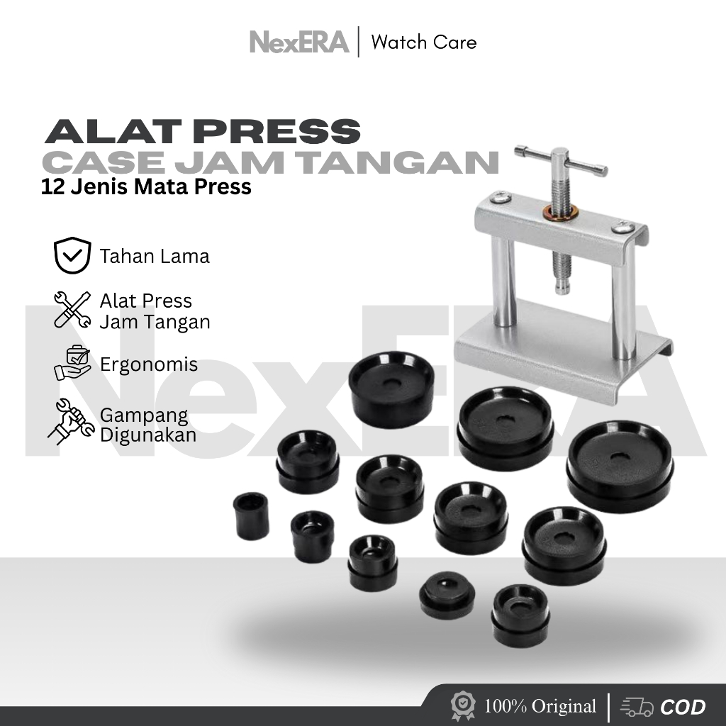 Jual Alat Press Penutup Belakang Jam Tangan 12pcs - Watch Back Case ...