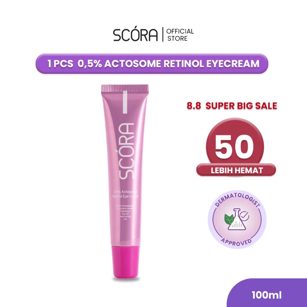 Jual Scora Retinol Eye Cream – Hilangkan Kantung & Kerutan Mata dalam 7 ...