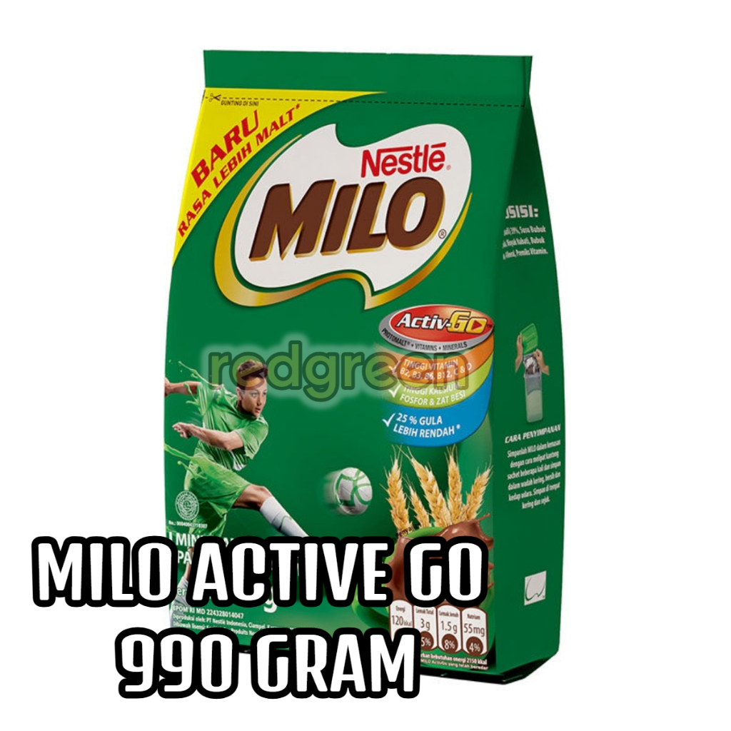 Jual Milo Active Go 990grm milo activego 990gr susu milo active go ...