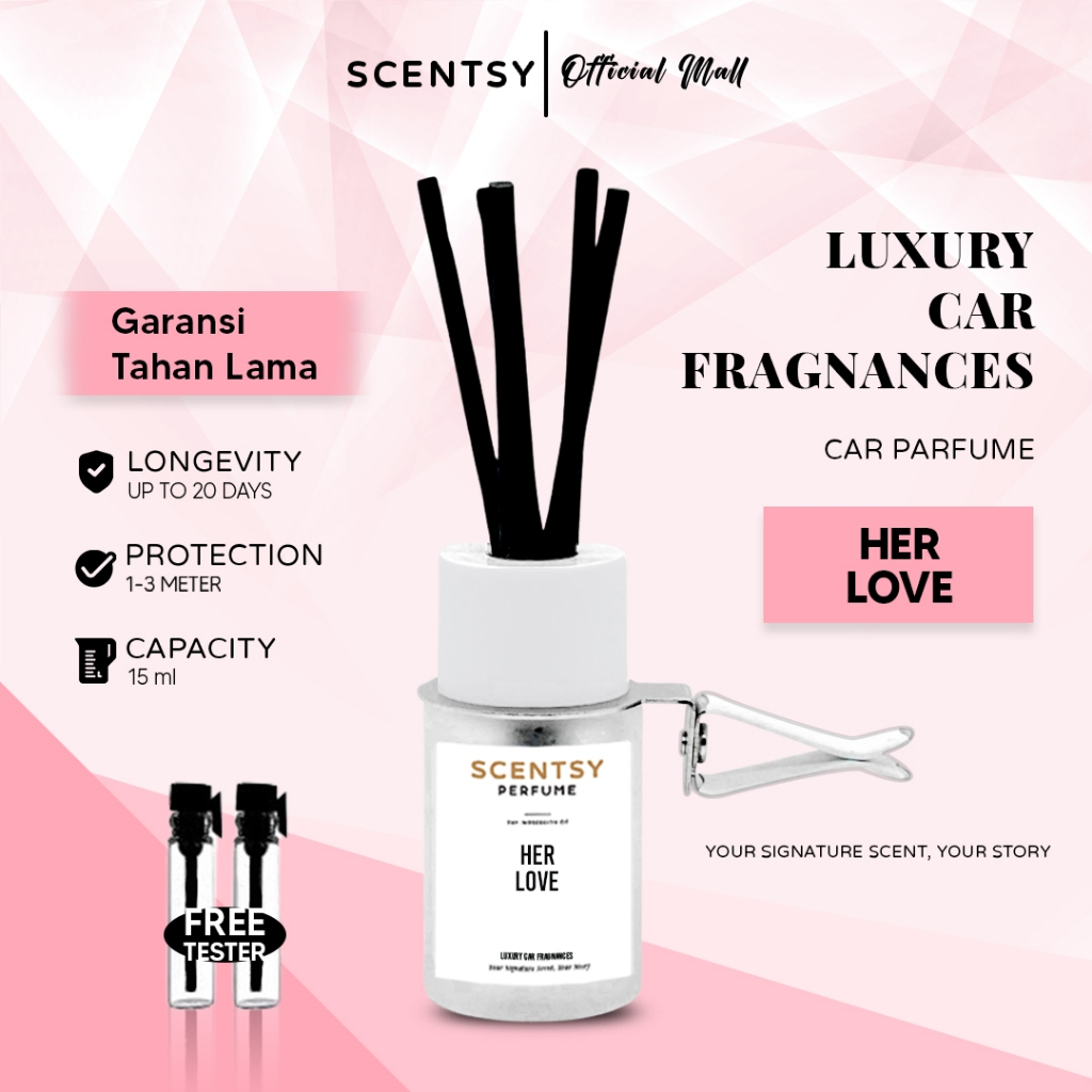 Jual SCENTSY Parfum Mobil Capit AC 15 ml Car Freshener HER LOVE ...