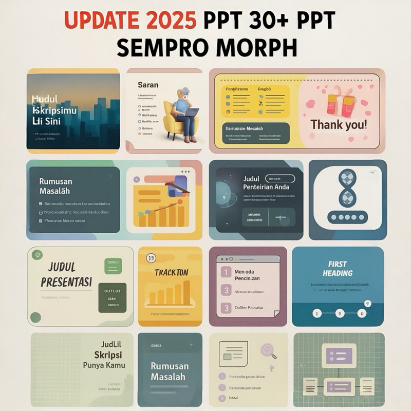 Jual Template Presentasi PPT Sidang Skripsi Sempro Animasi Aesthetic PowerPoint | Shopee Indonesia