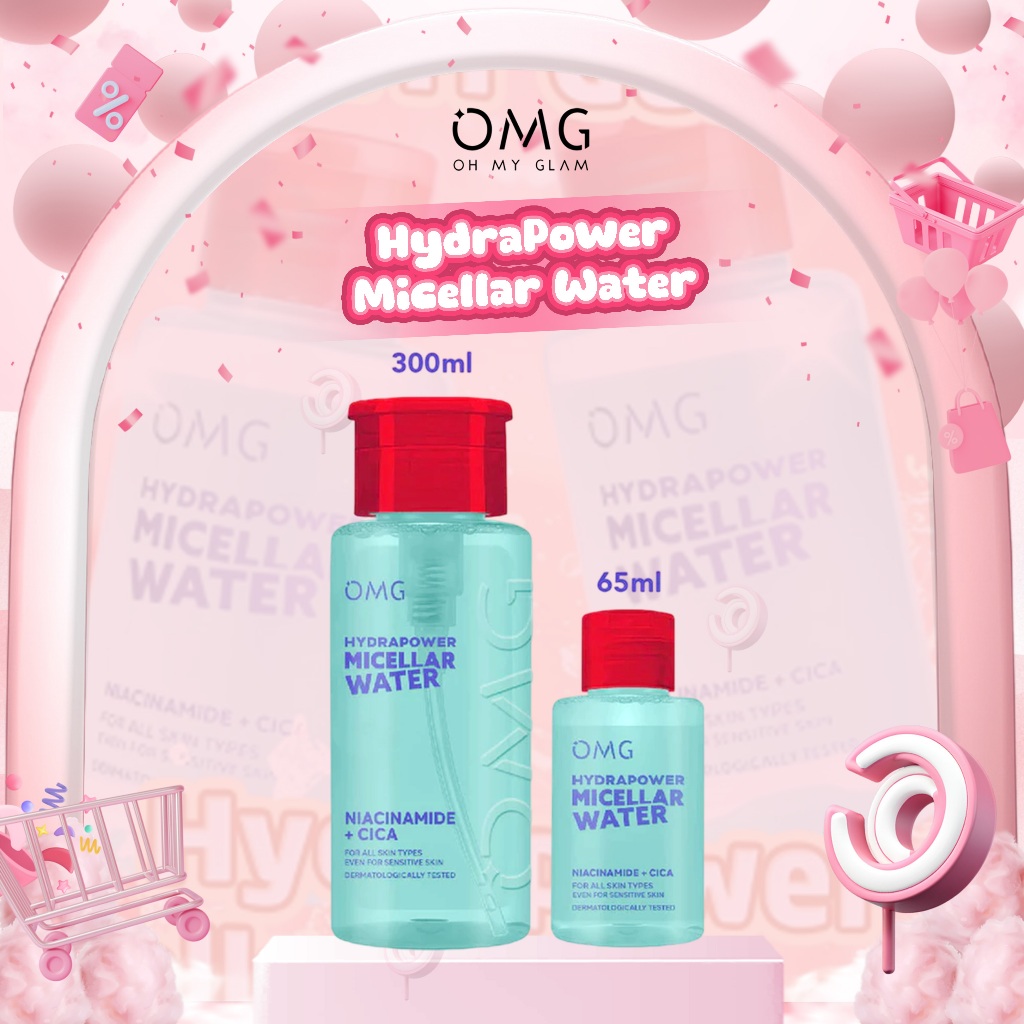 Jual OMG OH MY GLAM - HYDRAPOWER MICELLAR WATER ( 65 | 300 ml ...