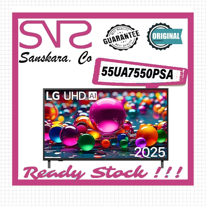 Jual LG TV 55UA7550PSA 55 INCH SMART TV UHD 4K alpha 7 Gen 8 55UA75 ...