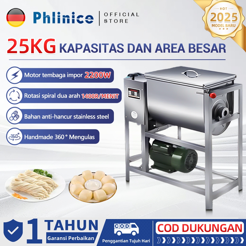 Jual Phlinice Mixer Adonan Multifungsi Mixer Komersial 5 10 15 25Kg ...