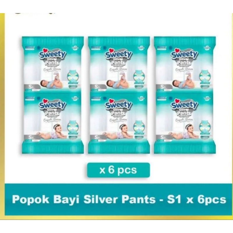 Jual sweety silver pants S 6pcs | Shopee Indonesia