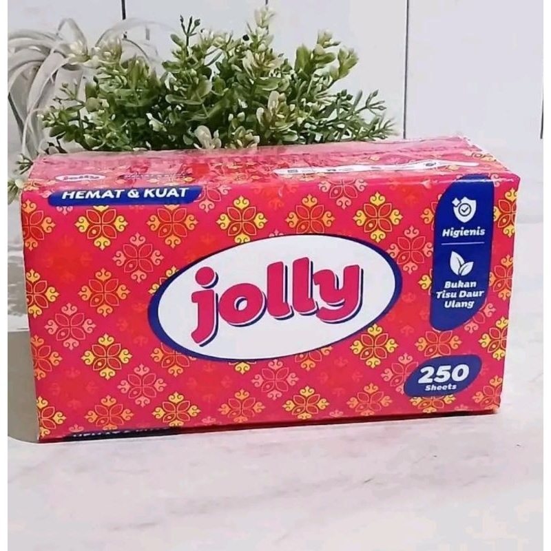 Jual TISU JOLLY { 6 PACK } 250SHEET/FACIAL TISSUE TEBAL HALUS MURAH ...