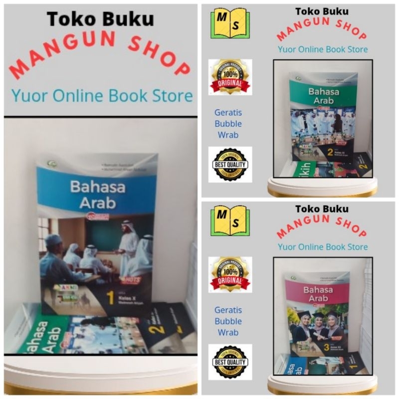 Jual Buku Bahasa Arab Madrasah Aliyah ( MA ) Kelas 10,11,12 KMA 450 Tahun 2024 Kurikulum Merdeka ...