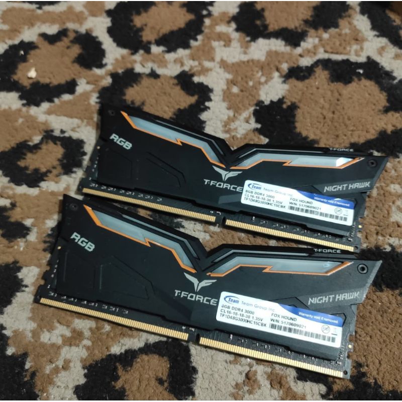 Jual JUAL RAM T-FORCE NIGHT HAWK RGB - 16GB kit DDR4 3000MHz | Shopee ...