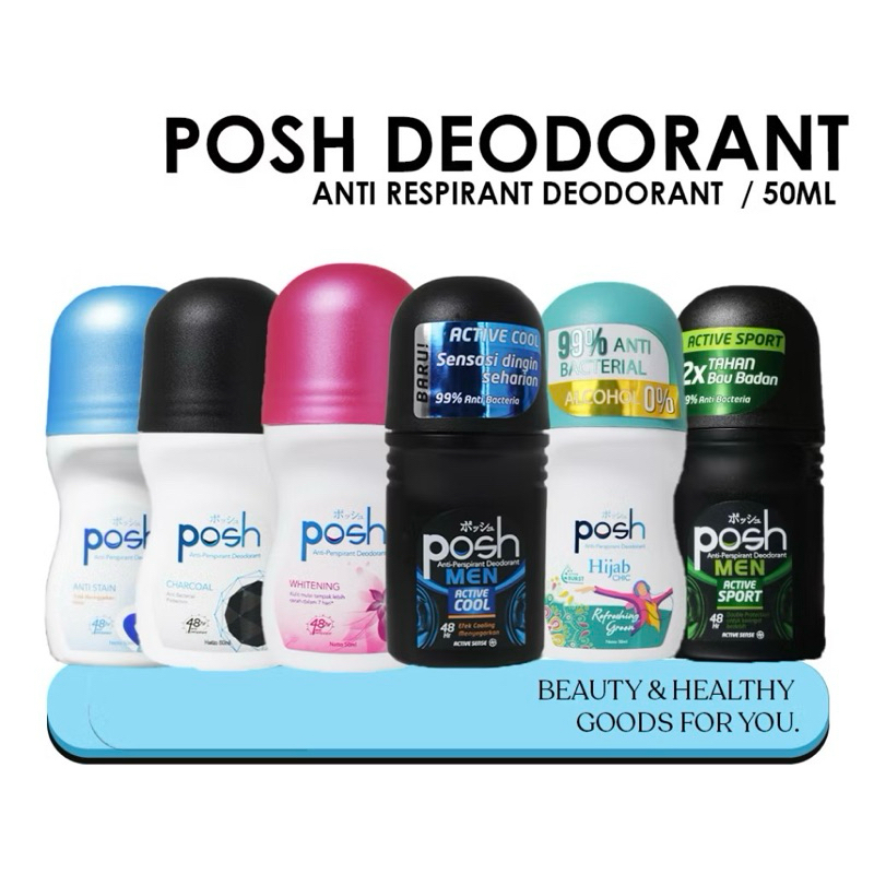 Jual Posh Anti Perspirant Deodorant Rolon , posh rol on | Shopee Indonesia