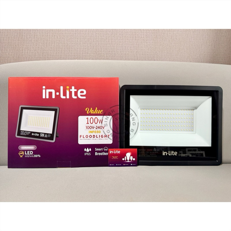 Jual LAMPU SOROT FLOODLIGHT INLITE VALUE 100W 100 WATT - INF030 ...