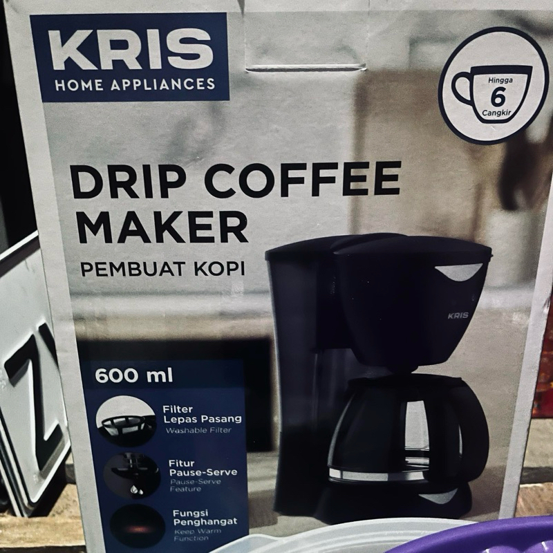 Jual Kris mesin drip coffee maker baru dari hadiah pembuat kopi 600 ml ...