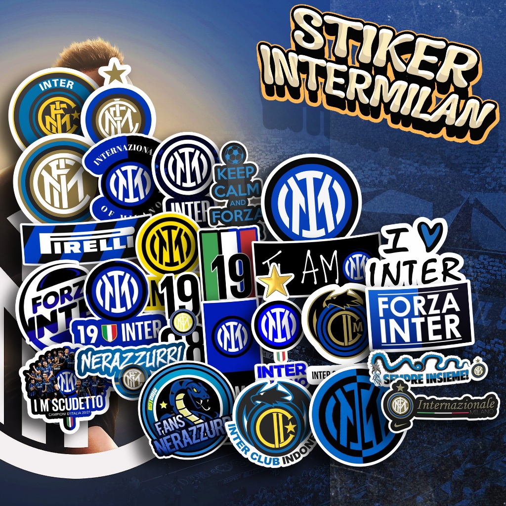 Jual Stiker Helm Club Bola Logo Inter Milan Untuk Motor | Shopee Indonesia