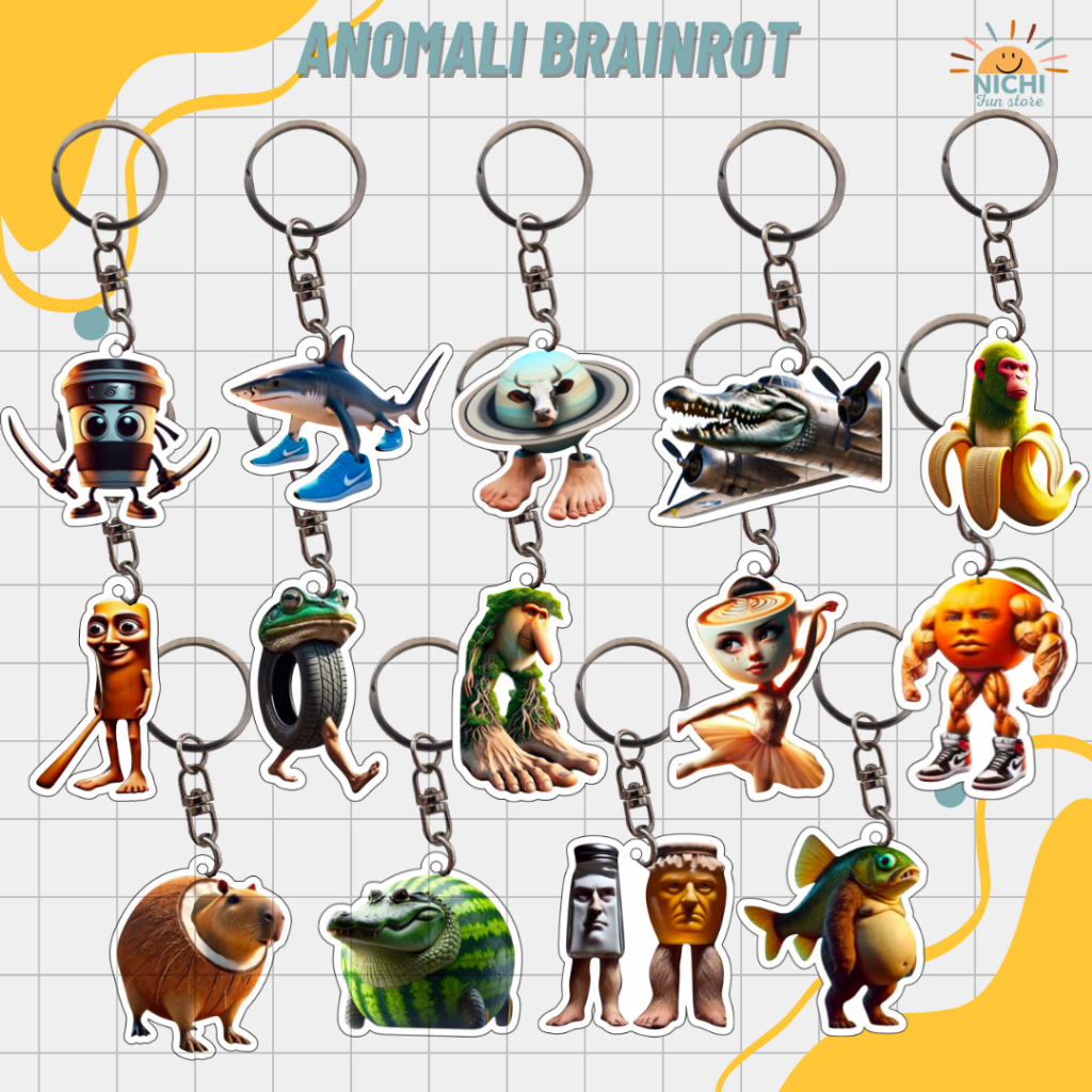 Jual KEYCHAIN ANOMALI BRAINROT/AKSESOSRIS GANTUNGAN KUNCI ANOMALI ...
