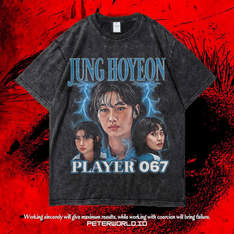 Jual PETERWORLD "JUNG HOYEON" KAOS OVERSIZED / KAOS WASHED / STONE WASH ...