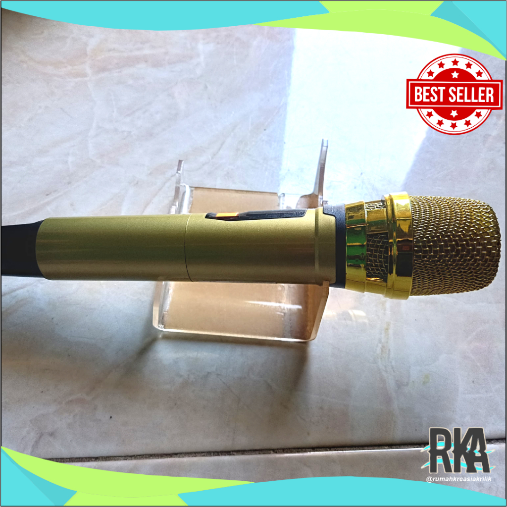Jual STAND MIC AKRILIK HOLDER STAND MICROPHONE ACRYLIC ACARA MC DISKUSI ...