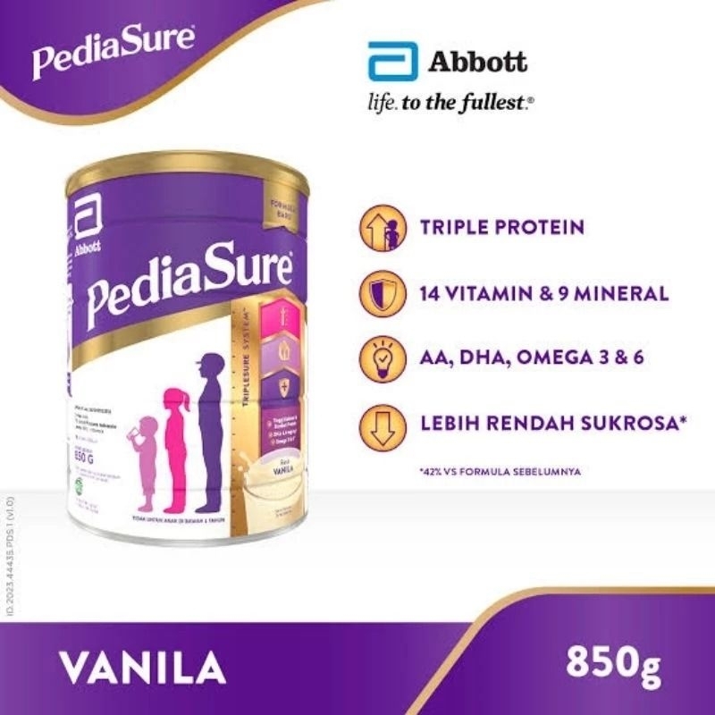 Jual Pediasure Triplesure Vanila 850g (Paket Hemat) - (3 kaleng Free Minyak 1liter) | Shopee ...