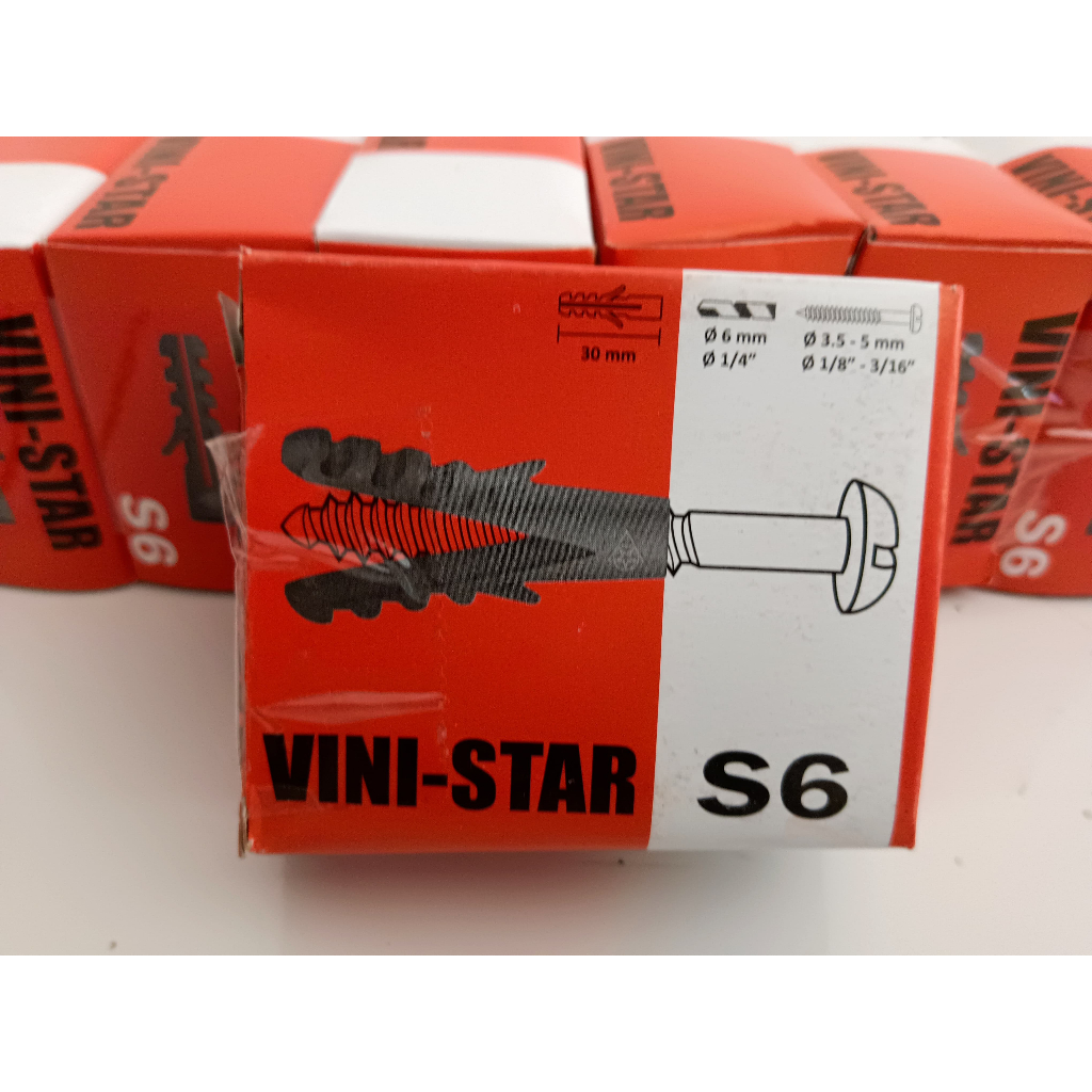 Jual FISER S6-S8/ VISER S-6-S8 LUBANG DINDING isi 100 PCS | Shopee ...