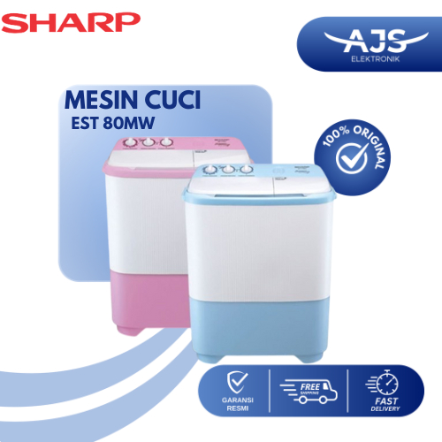 Jual Mesin Cuci 2 Tabung Sharp 80MW. 7Kg. Loww Watt | Shopee Indonesia