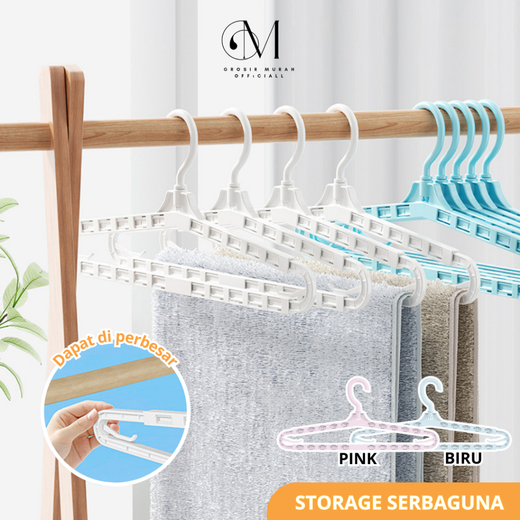 Jual GMO - Gantungan Baju 5pcs / Gantungan Pakaian / Hanger Pakaian ...