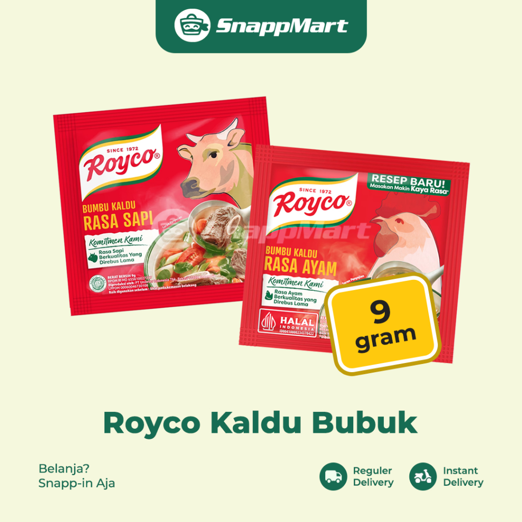 Jual ROYCO - Bumbu Kaldu Bubuk Penyedap Rasa Ayam Sapi (1 pcs) - Bahan ...