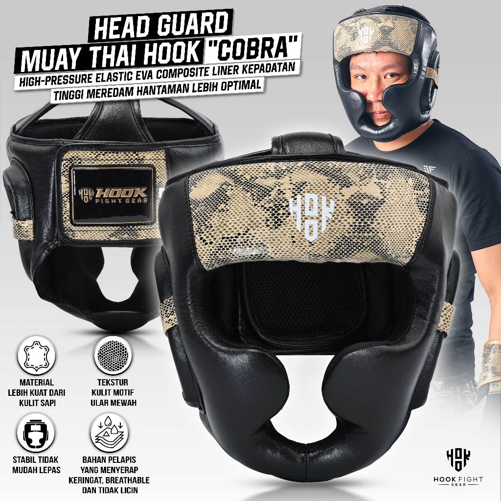 Jual Head Guard Muay Thai Boxing Hook Training Head Guard Boxing Muay ...