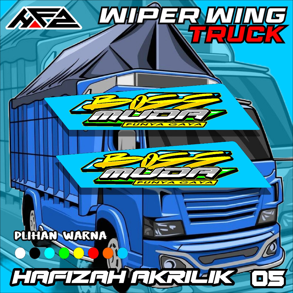 Jual WIPER WING VARIASI UNTUK MOBIL TRUK BAHAN AKRILIK BANYAK PILIHAN ...
