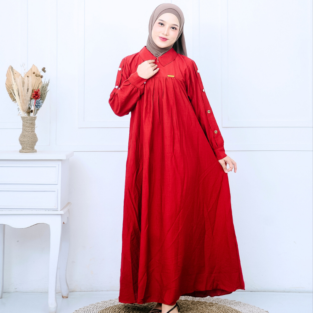 Jual Gamis Katun premium Look Wanita Modis – Model Kekinian Simple ...