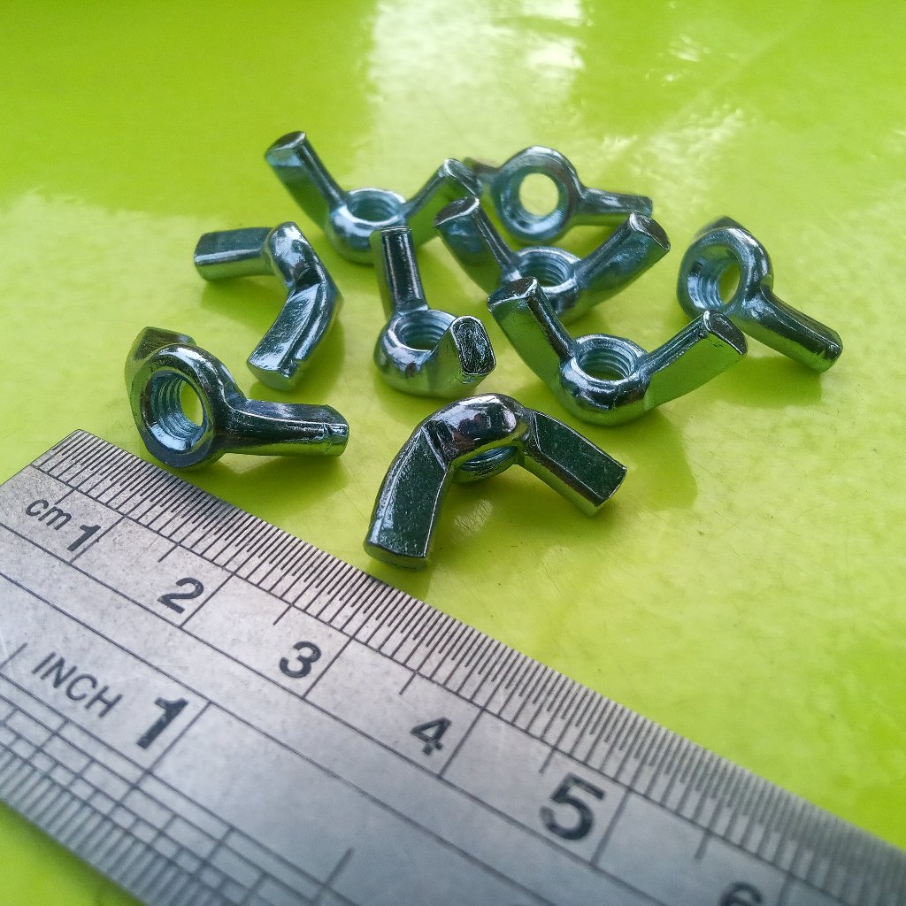 Jual MUR KUPING M5 GALVANIS /MUR KUPING M5 PUTIH / WING NUT M5 GALVANIS ...
