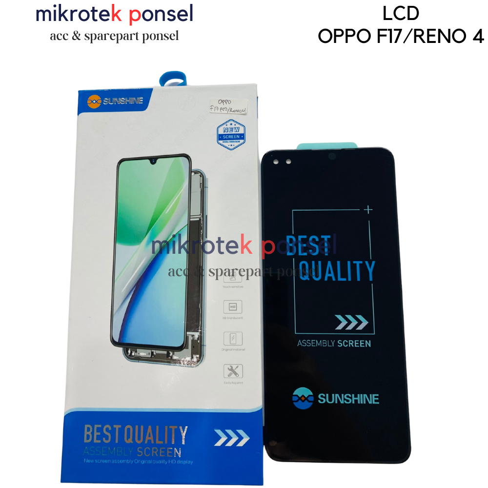 Jual LCD OPPO F17 Pro / RENO 4 FULLSET LAYAR LCD + TOUCHSCREEN SUNSHINE ...