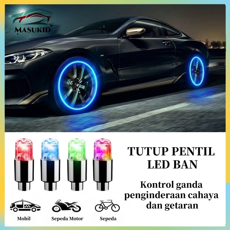 Jual 2 Pcs Tutup Pentil Led Ban Motor Mobil Sepeda Bike Car Tyre Neon ...