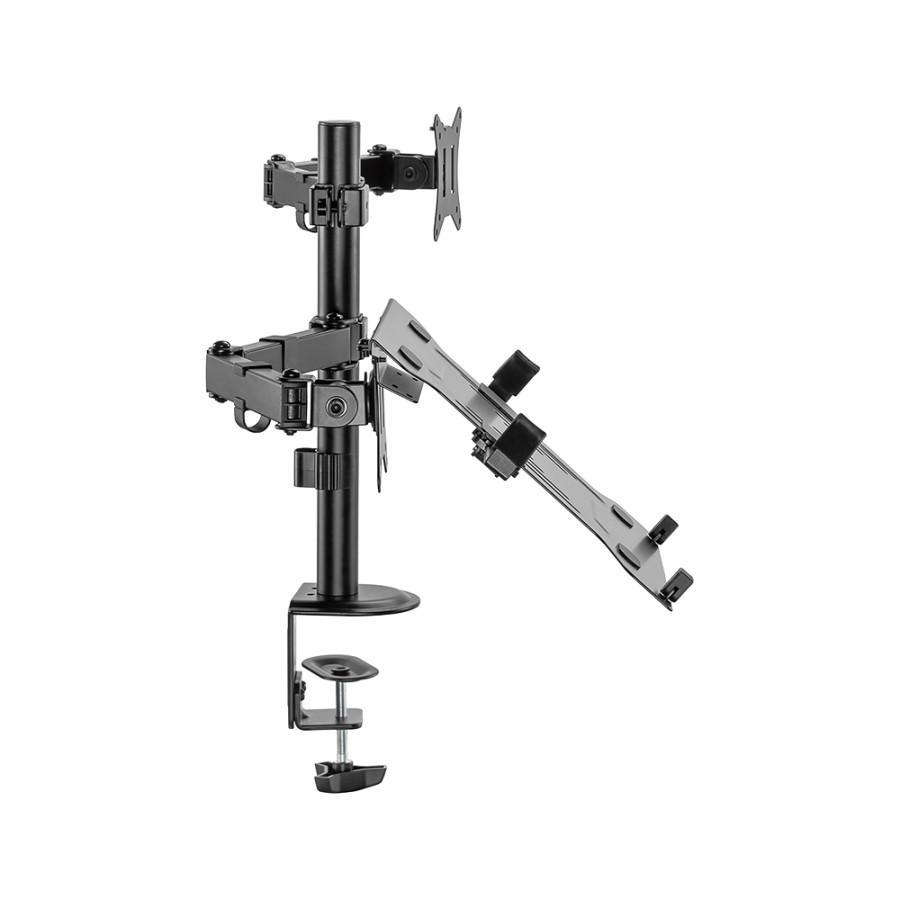 Jual BRACKET BRATECK LDT66-C024ML STEEL MONITOR ARM WITH LAPTOP TRAY ...