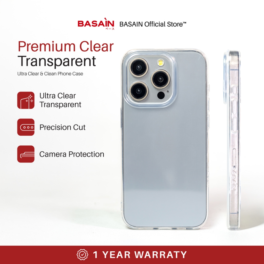 Jual Casing iPhone 13 Case Clear Transparant BASAIN Original | Shopee ...