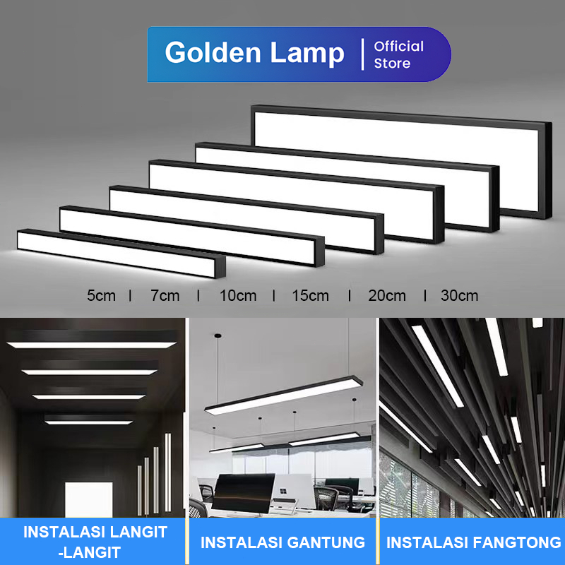 Jual LAMPU GANTUNG LED LAMPU KANTOR PLAFON LAMPU KERJA OFFICE LAMPU ...