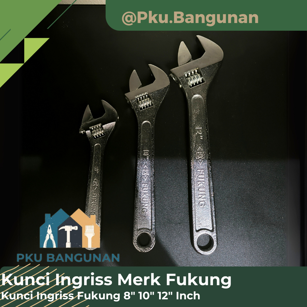Jual Kunci Inggris / Adjustable Wrench / Kunci Serbaguna Ukuran 8" Inch ...