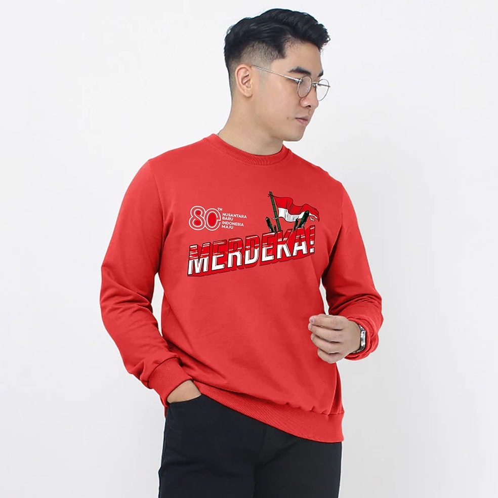 Jual Sweater Merdeka 80 Kaos Lengan Panjang Kemerdekaan Sweater 17 ...