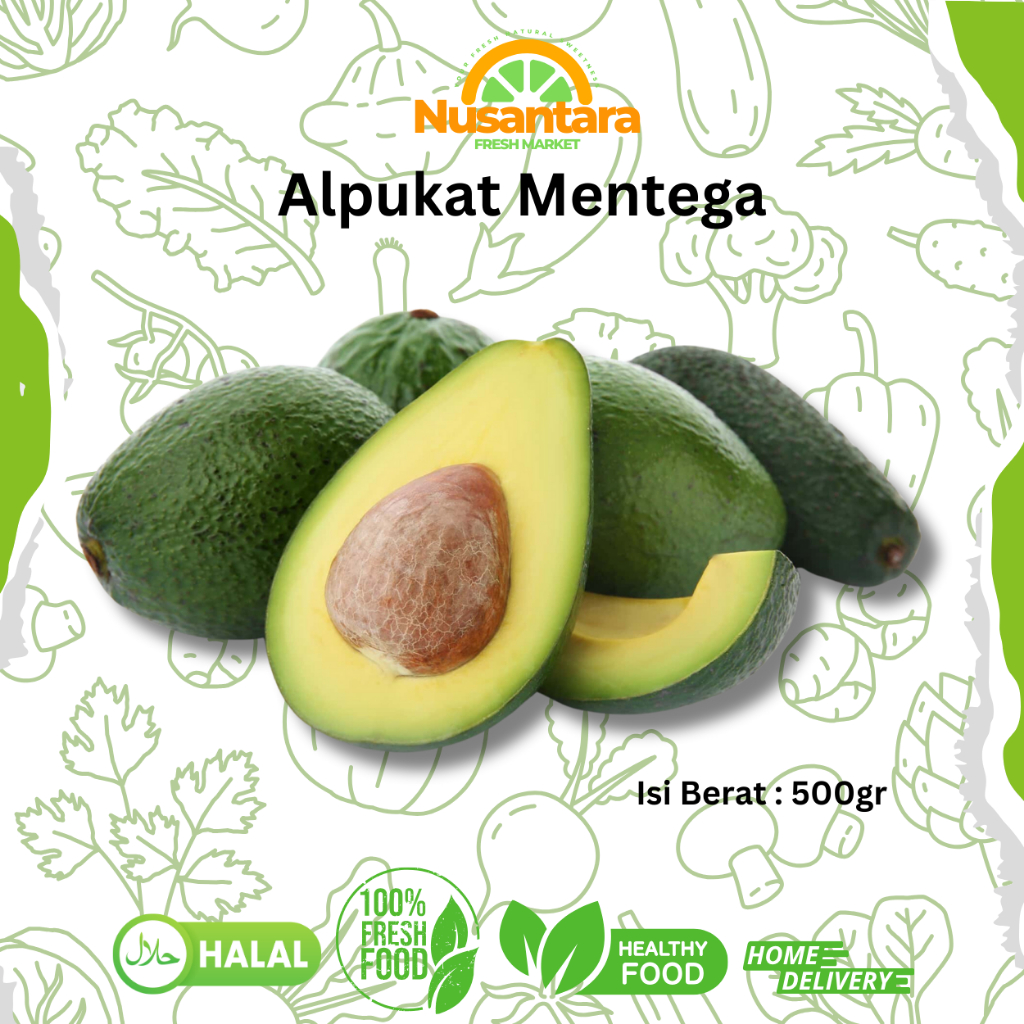Jual Alpukat Mentega 1 Kg Isi 3–5 Murah Rasa Manis dan Creamy Bisa ...