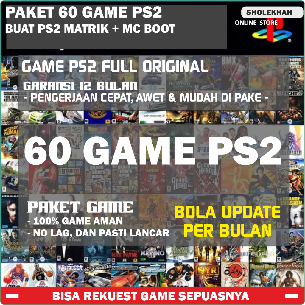 Jual Paket Game PS2 60 Game | Shopee Indonesia