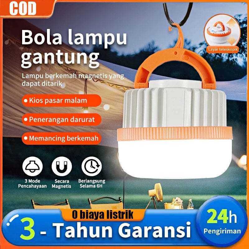 Jual Lampu Gantung Emergency Multifungsi LED Super Terang 300W/400W Rechargeable IP67 Tahan Air ...