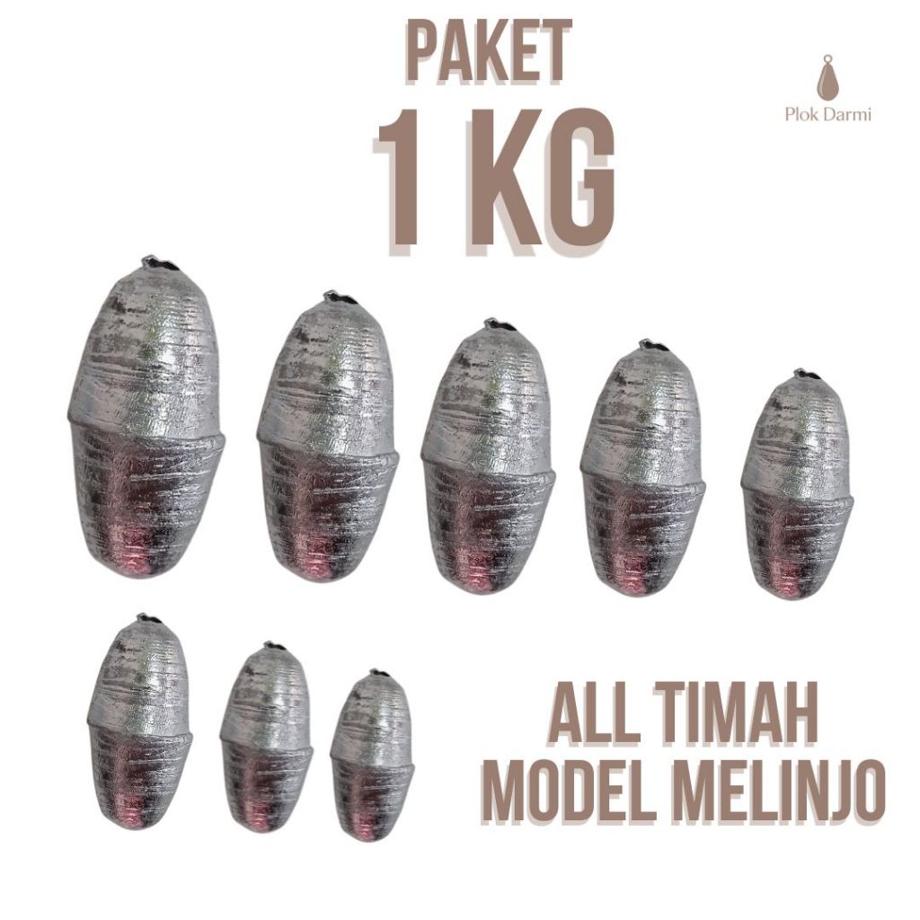 Jual Paket 1 KG Timah Model Melinjo Timah Pemberat Pancing Murah ...