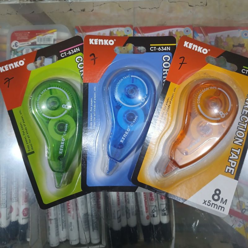 Jual Kenko Stipo Kertas Correction Tape 8M CT-634N | Shopee Indonesia