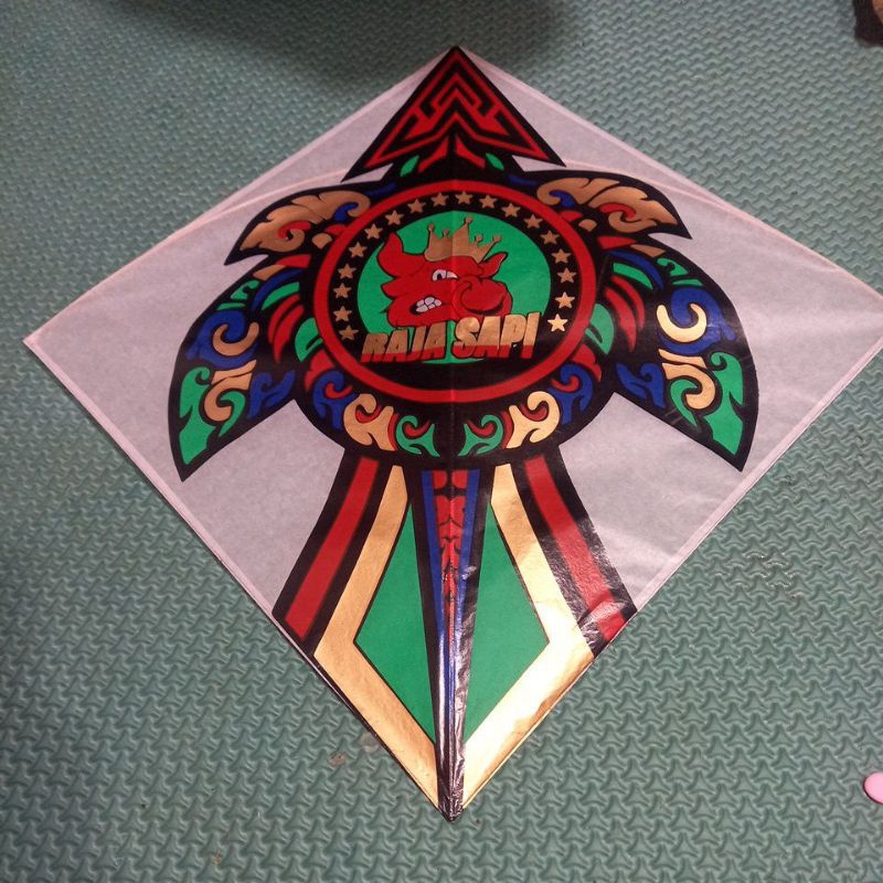 Jual layangan sapi balap super premium 5 warna isi 3pcs +kardus ...