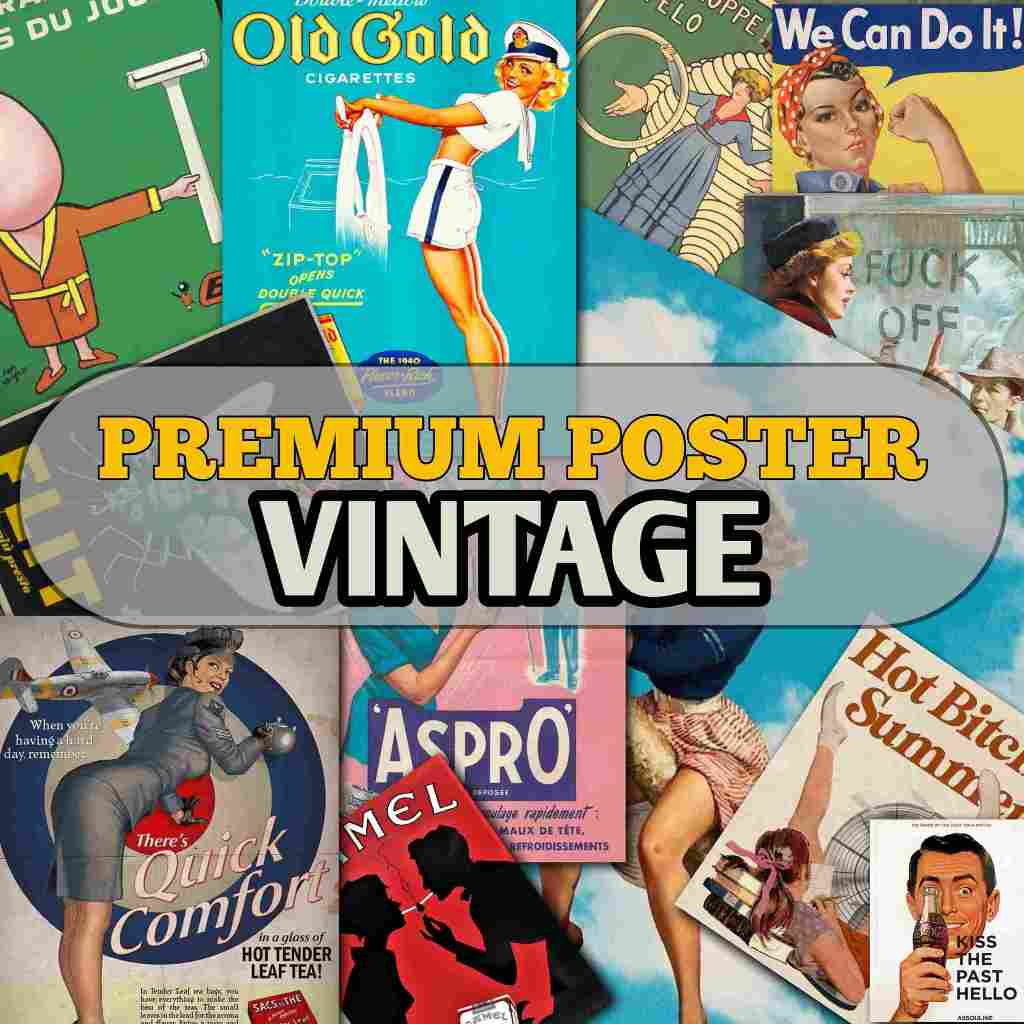 Jual poster dinding aesthetic / wall collage poster vintage | Shopee ...