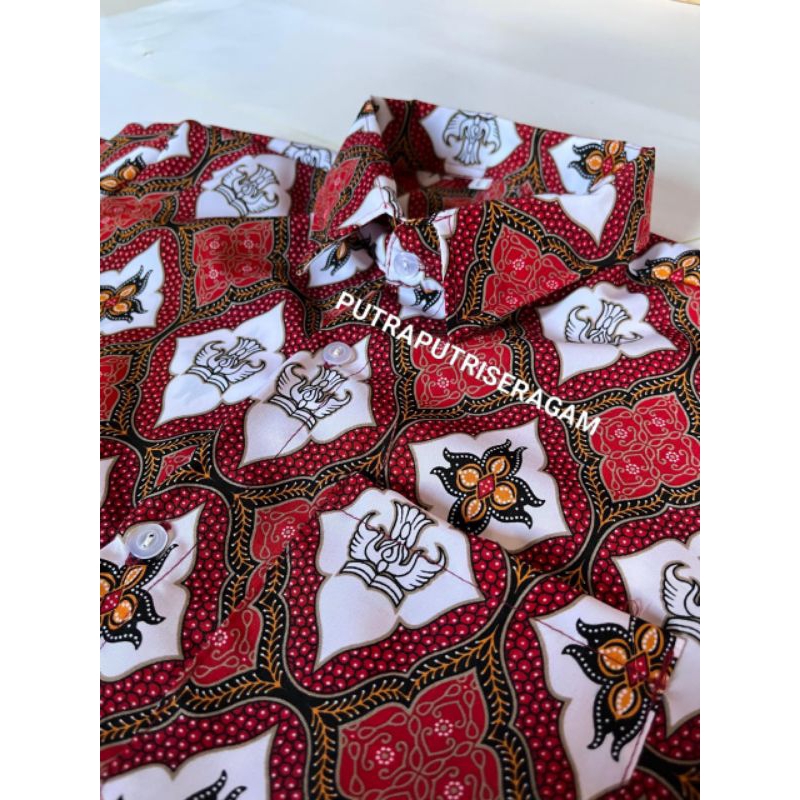 Jual BATIK SD NEGERI/Batik Sd Nasional/Baju Batik Sd Lengan Panjang ...