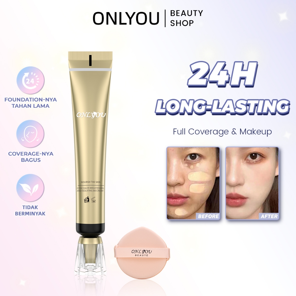 Jual 【BPOM】ONLYOU foundation Menyembunyikan pelemahan kontrol pelembap ...