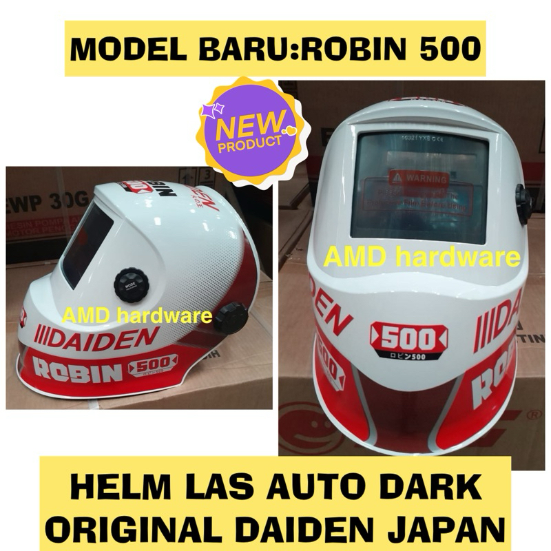 Jual Helm Kedok Topeng Las Auto Dark Otomatis Helmet Kanno 500 Daiden ...