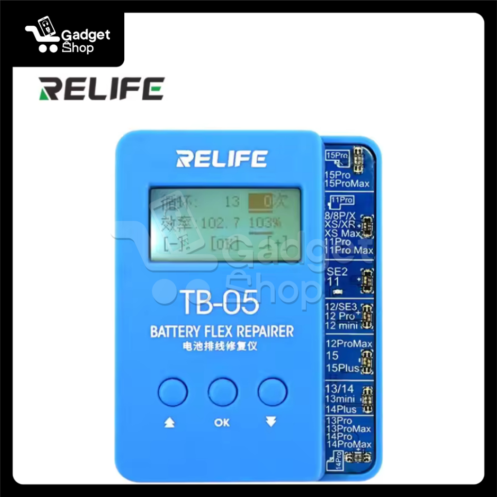 Jual RELIFE TB-05 Battery Repair Instrument - BATTERY HEALTH REPAIR RELIFE TB-05 IP 8 - 15 PRO ...