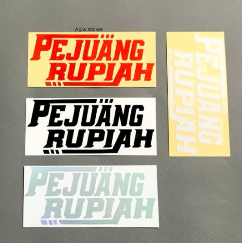 Jual Sticker pejuang rupiah cutting stiker motor keren | Shopee Indonesia