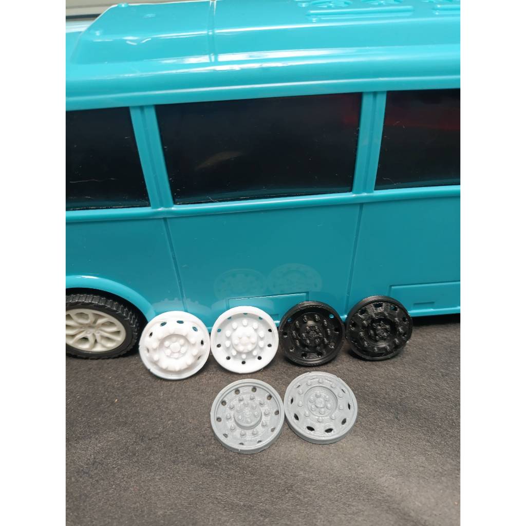 Jual miniatur velg bus basuri mainan anak-anak satu set 2 depan 2 ...