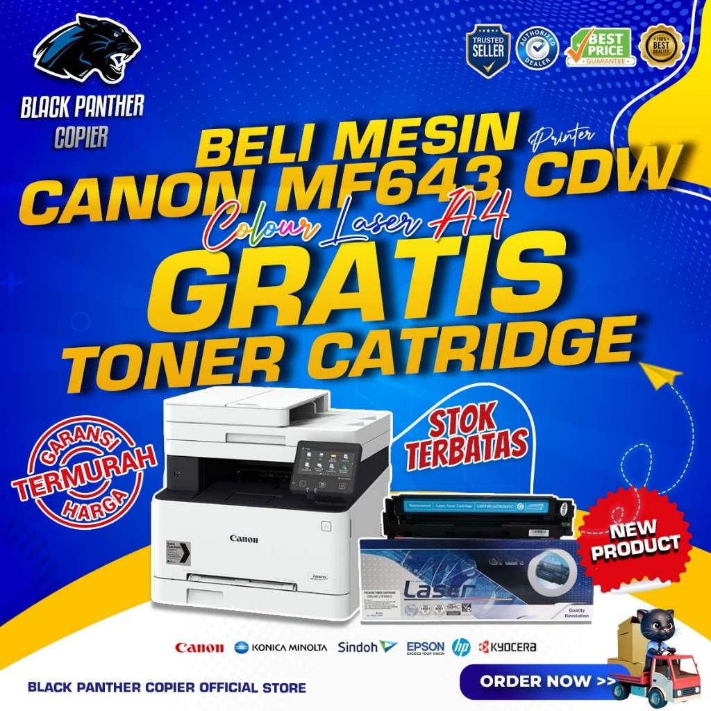 Jual Printer LaserJet Canon MF643Cdw Warna 3-in-1 (Print-Scan-Copy ...