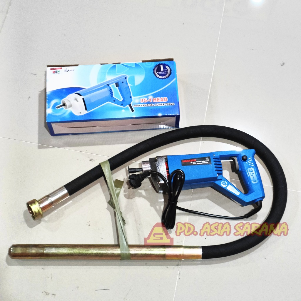 Jual Mesin Bor Vibrasi 800W Pemadat Cor Semen Beton Watt Set MEN 35-1 ...
